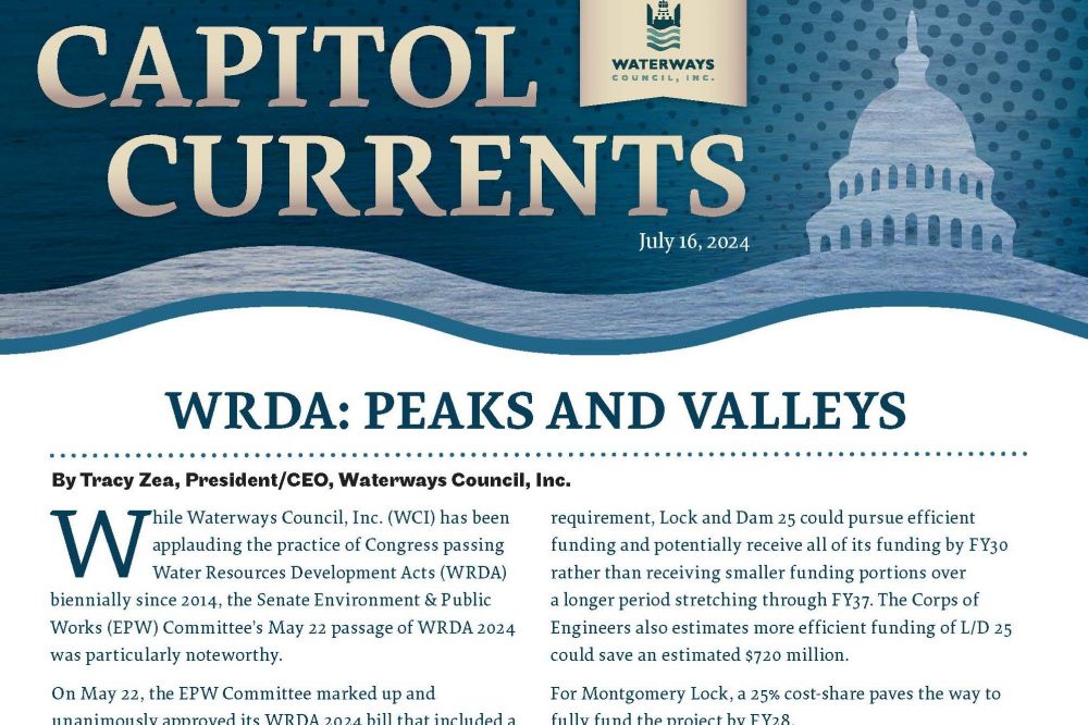 WRDA: Peaks and Valleys