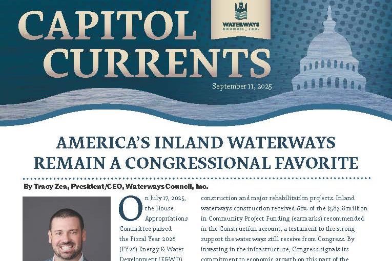 America's Inland Waterways Remain a Congressional Favorite